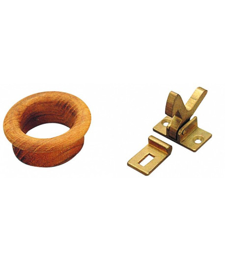 Zamek CARTER mosiężny "kogucik" z pierścieniem